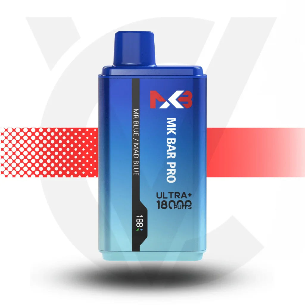 MK Bar Pro Ultra 18K Disposable Vape box of 5