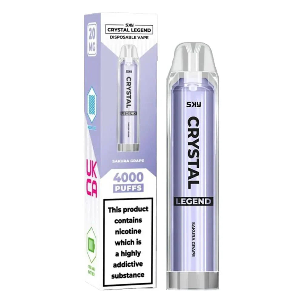 Crystal Legend 4000 20mg Disposable Vape Pod | Box